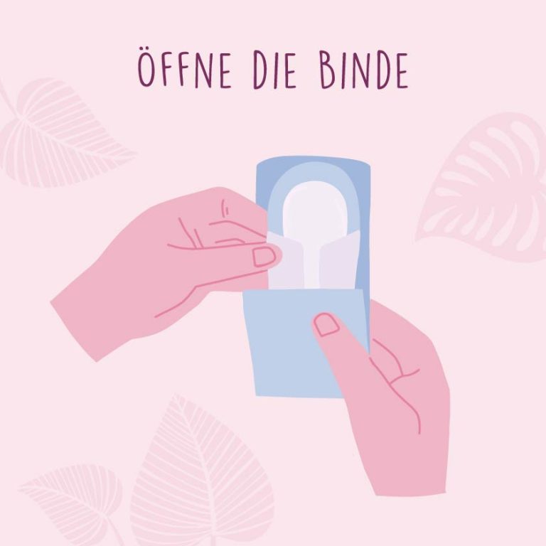 Wie du eine Binde richtig verwendest - Natracare