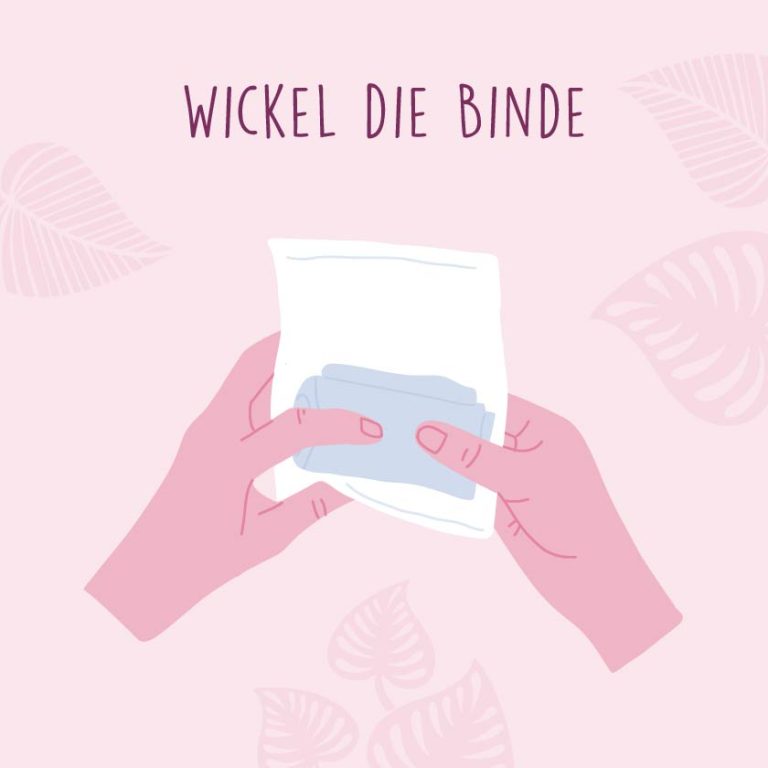 Wie du eine Binde richtig verwendest - Natracare